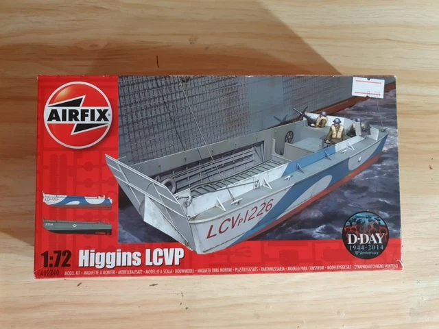 AIRFIX A02340 HIGGINS LCVP D-Day Landing Craft 1/72 Model Boat Kit £8. ...
