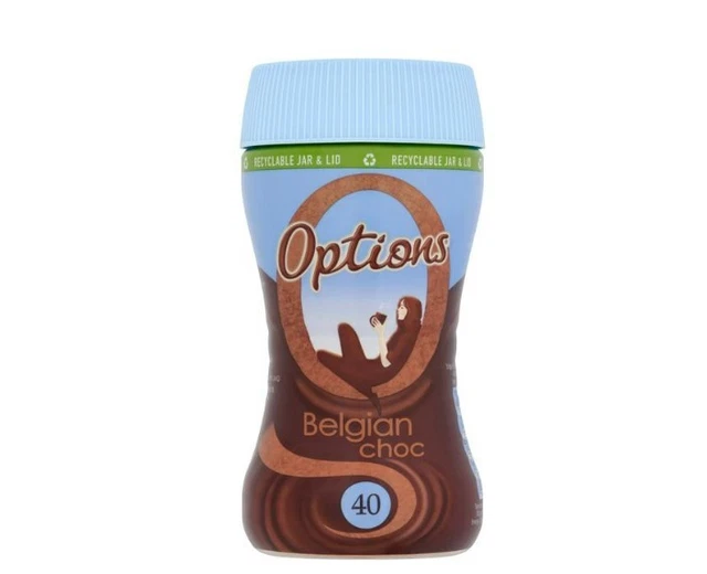OPTIONS INSTANT BELGIAN Hot Chocolate Drink 220g £13.97 - PicClick UK