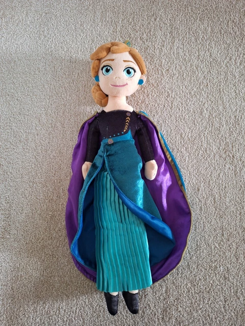 DISNEY STORE FROZEN Anna Plush Doll Frozen 2 Soft Toy In Coronation ...