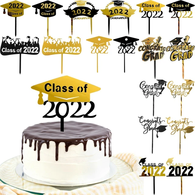 PERSONALISED CAKE TOPPER Congrats Graduation Celebration Student Class ...