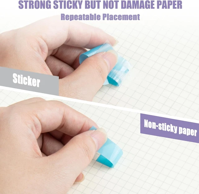 STICKY TABS 1200 Pieces Book Tabs, Transparent Book Markers, Writable ...