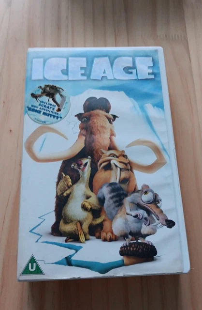 ICE AGE (VHS/SUR, 2002) Kids Cartoon Movie Video Scrat Gone Nutty ...