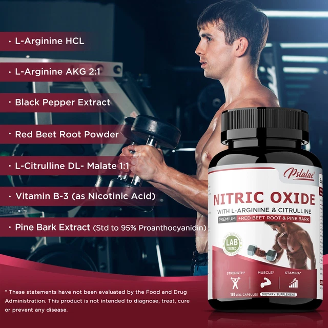 NITRIC OXIDE - Promotes Muscle Growth and Development,Improve Endurance ...