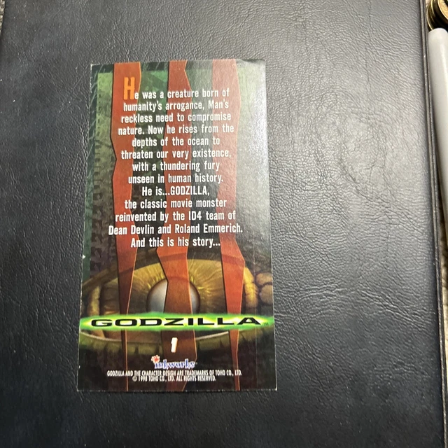 JB16 GODZILLA THE Movie Supervue 1998 #1 Title Logo £2.37 - PicClick UK