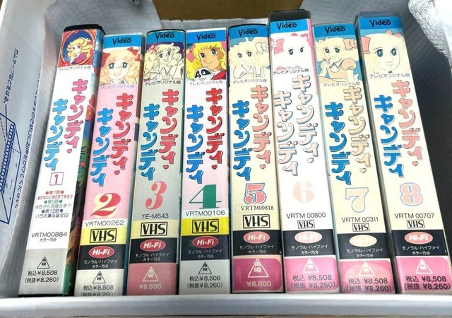 CANDY CANDY VHS Videotape 8 volume Yumiko Igarashi Toei "Tested" F/S ...