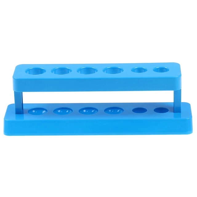 PLASTIC LABORATORY TEST Tube Rack 6 Holes Holder Support Burette Stand ...
