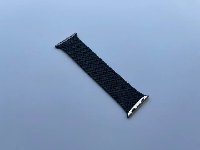 GENUINE APPLE WATCH Braided Solo Loop Band MIDNIGHT 49mm 45mm 44mm Size ...