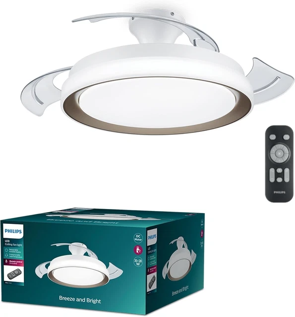 PHILIPS LED BLISS 28W Ceiling Light with 35W Fan, 2700K-4000K-5500K ...