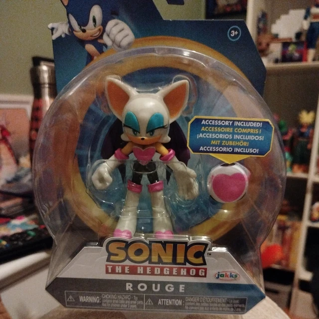 NEW SONIC THE Hedgehog Rouge 4" Toy Figure With Heart Bomb action ...
