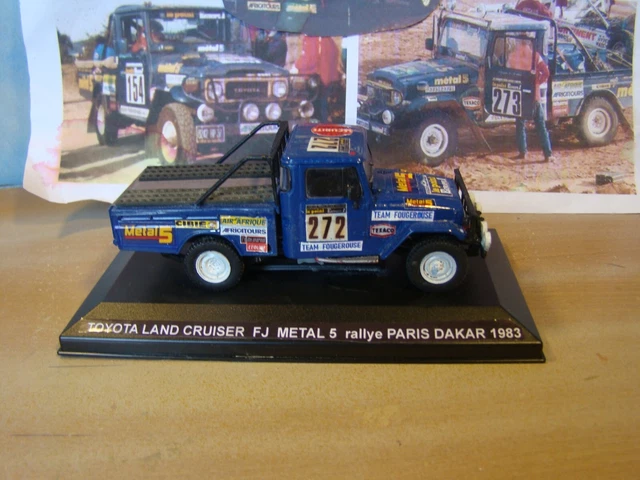 1/43 TOYOTA LAND Cruiser Fj Metal 5 Rallye Paris Dakar 1983 EUR 251,00 ...