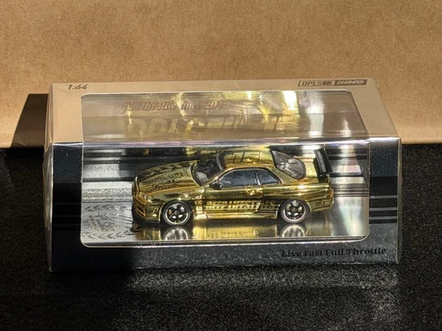 TOKYO AUTO SALON 2026 DPLS R34 GT-R Gold INNO64 £141.53 - PicClick UK