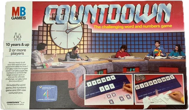 COUNTDOWN BOARD GAME Vintage 1987 100% Complete Word & Numbers Game by ...