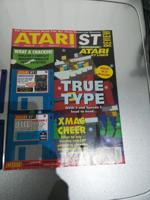 ATARI ST REVIEW Issue 34 Dec 1994 Christmas Edition - Includes Cover ...