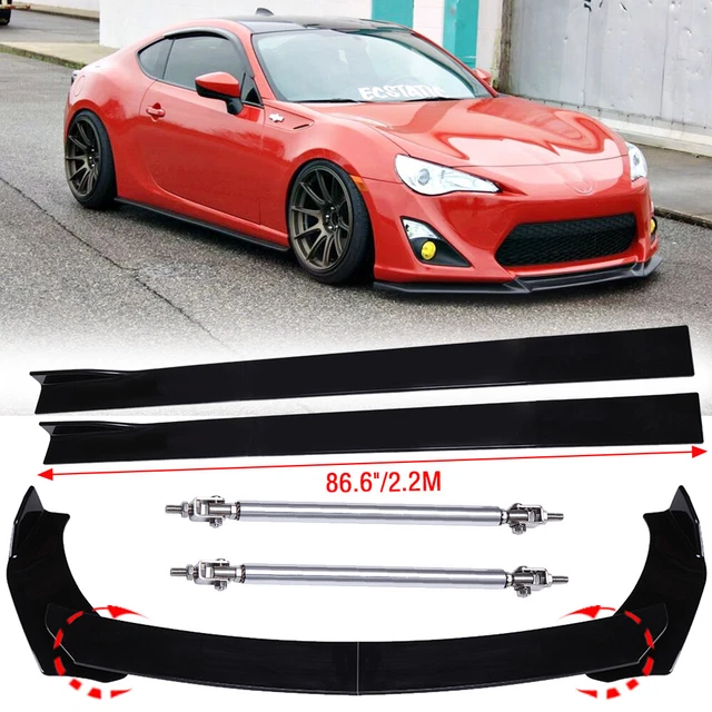FRONT BUMPER LIP Spoiler Splitter /Strut Rods /Side Skirt For Toyota ...