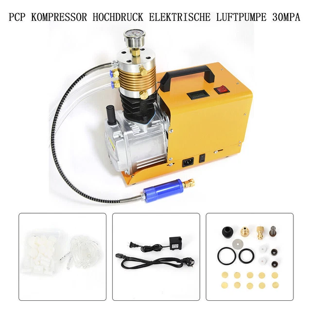 AIR PUMP ELECTRIC PCP Compressor High Pressure Diving for Airgun Rifle ...