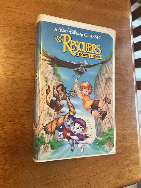 THE RESCUERS DOWN Under Walt Disney VHS Tape 1991 Black Diamond Classic ...