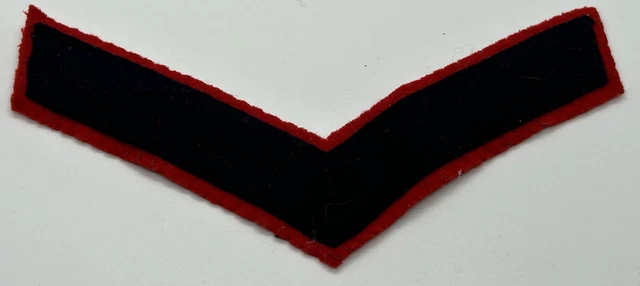 BRITISH MILITARY ISSUE Large Red And Navy Blue Lance Corporal Stripe ...