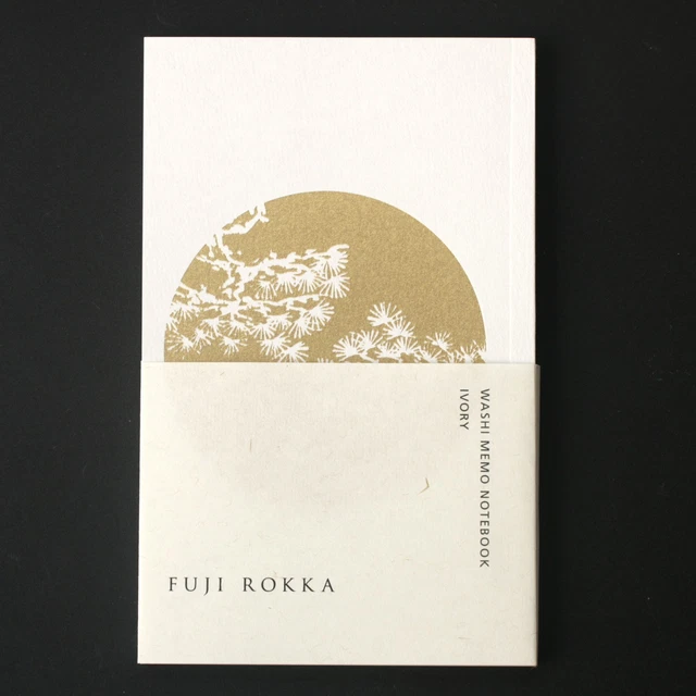 WASHI MEMO NOTEBOOK Ivory A6 Fountain Pen Friendly Japanese Paper FUJI ...