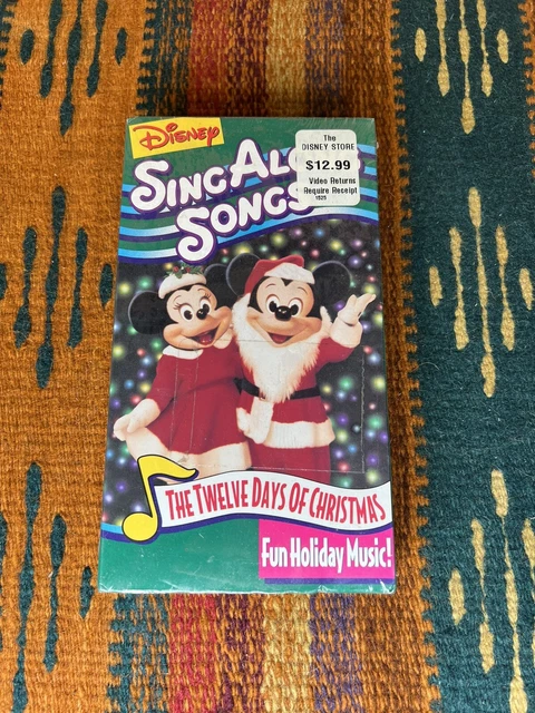 DISNEYS SING ALONG Songs The Twelve Days Of Christmas VHS 1997 New disneys-sing-along-songs-the-twelve-days-of-christmas-vhs-1997-new
