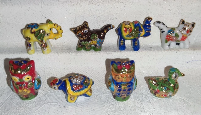 FÈVES 🌞 ANIMAUX En Émaux Longwy , Lot De 7 Fèves + 1 Fève Gratuite EUR ...