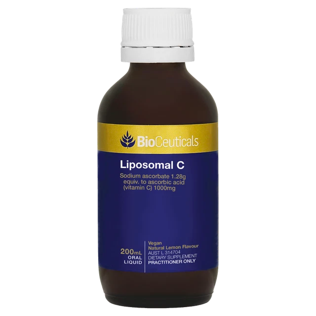BIOCEUTICALS LIPOSOMAL C 200mL Oral Liquid Lemon Flavour Vitamin C 1000mg Vegan $70.45 - PicClick AU