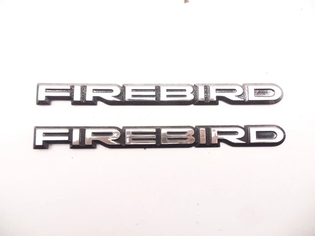 82-92 GM FIREBIRD Fender Roof Sail Panel Emblems Trim Pair Set of Two ...