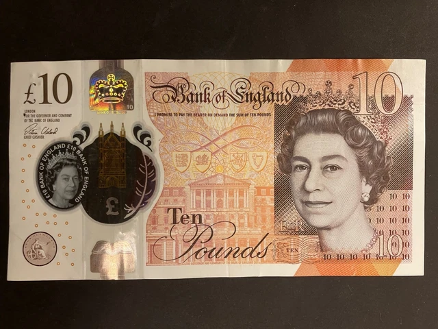 POLYMER £10 TEN Pound Note Jane Austen 1775 Birth Year Serial Number £ ...