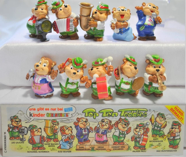 SORPRESINE KINDER FERRERO Serie Vintage Top Ten Teddies Scegli Le ...