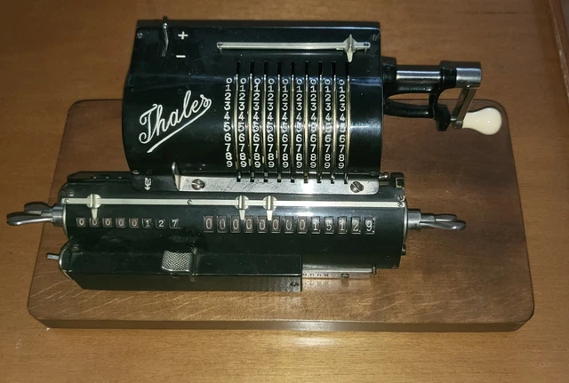 THALES MODEL A RARA CALCOLATRICE A CURSORI del 1920 OLD CALCULATOR ...