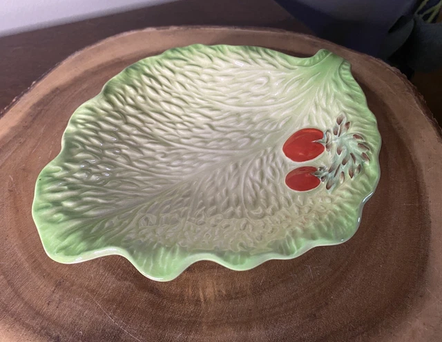 BESWICK WARE LETTUCE Leaf Dish Number 214 Art Deco Cabbage 1930s VGC £9 ...