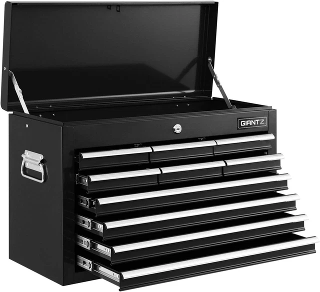 10 DRAWERS TOOL Box Chest, Lockable Toolbox Tools Storage Cabinet ...