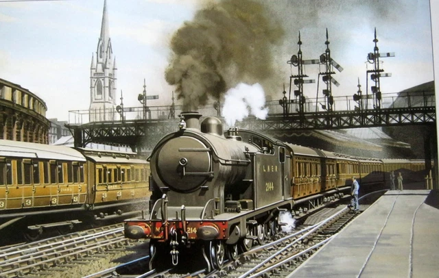 TRAINS & RAILWAYS Raven H1 Class Lner Train At Newcastle Central ...
