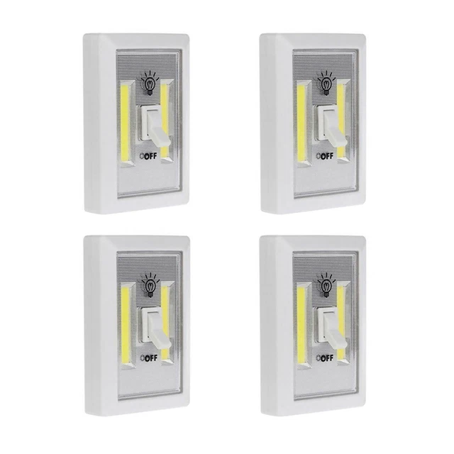 PVC COB LED Switch Wall Night Light Battery Operated Cabinet Garage ...
