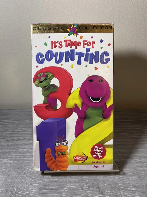 BARNEY IT’S TIME For Counting Classic Collection VHS Video Tape Sing ...