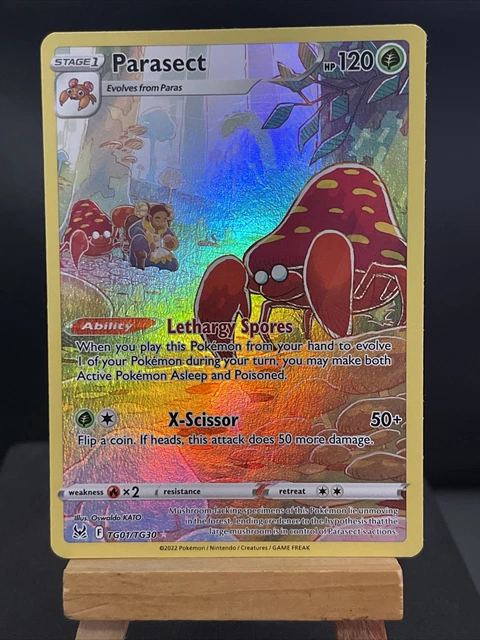 POKEMON CARD PARASECT TG01/TG30 Lost Origin Trainer Gallery Near Mint ...