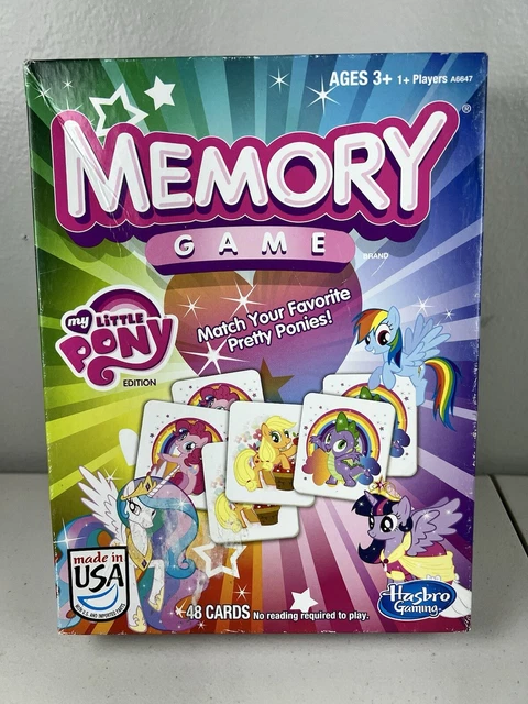 MY LITTLE PONY Memory Game by Hasbro 48 CARDS - 2013 Ed - Complete/See ...