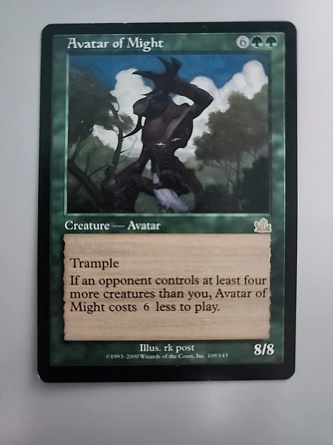MTG AVATAR OF Might Prophecy 109/143 Régulier Rare EUR 2,75 - PicClick FR