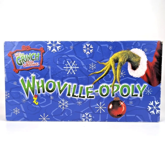 WHOVILLE-OPOLY BOARD GAME VTG 2000 How the Grinch Stole Christmas ...