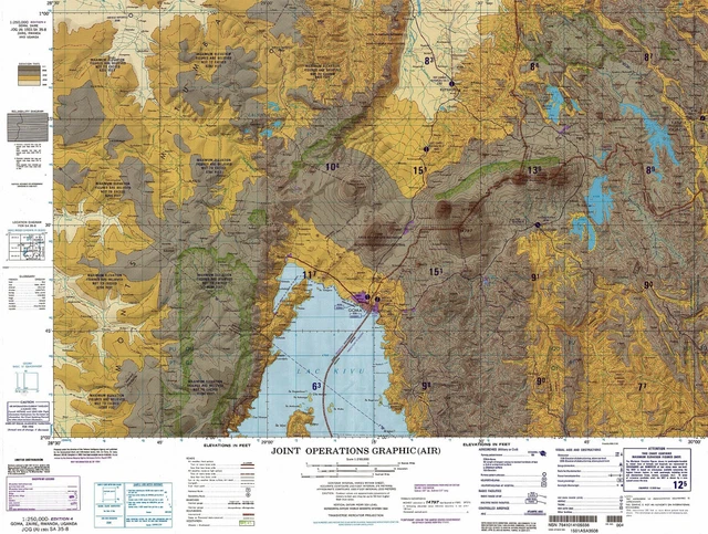 MILITARY TOPOGRAPHIC MAP of Goma, DRC Congo Rwanda Uganda Lake Kivu £26 ...