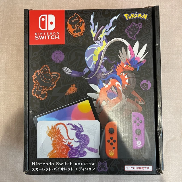NINTENDO SWITCH OLED Model Pokemon Scarlet & Violet Edition Open Damage ...