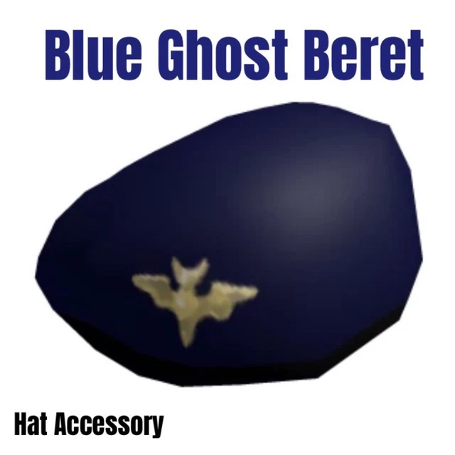 ROBLOX BLUE GHOST Beret Item Toy Code - Series 2 - Get it Fast within ...