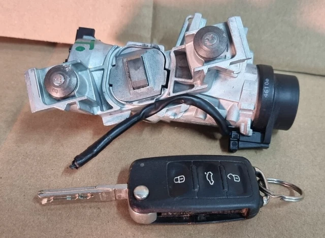 VW TOURAN MK2 Mk1 Golf Mk6 Mk5 Ignition Barrel Switch + One Fob Key ...