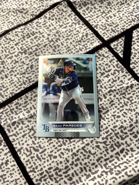 TOPPS CHROME BASEBALL 2022 Isaac Paredes rayons Tampa Bay - 1 carte ...