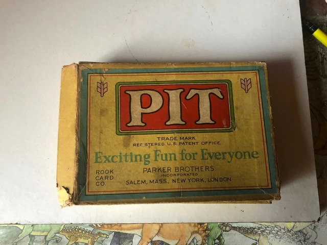 VINTAGE PIT CARD Game by Parker Brothers Antique 1919 Bull & Bear ... VINTAGE PIT CARD Game by Parker Brothers Antique 1919 Bull & Bear ...