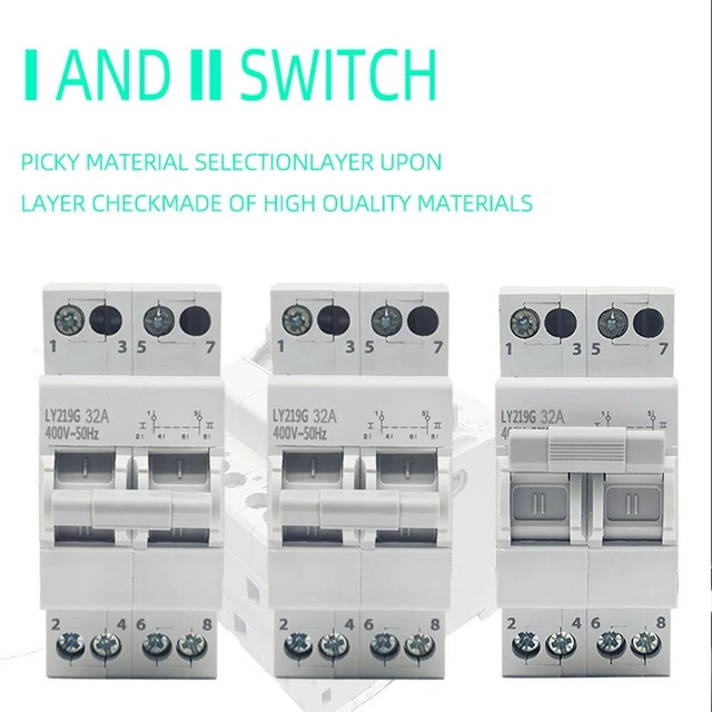 32A DUAL POWER Manual Transfer Isolation IEC/EN60947 3 Standard $20.26 ...