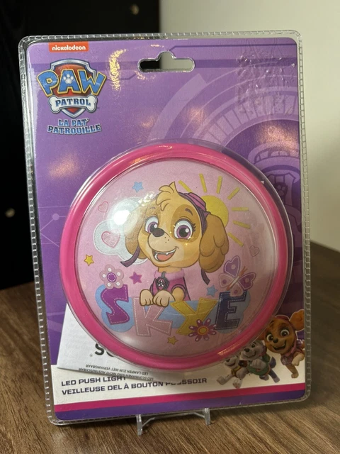 PAW PATROL LED Push Button Night Light Skye Nickelodeon Spin Master NIP ...