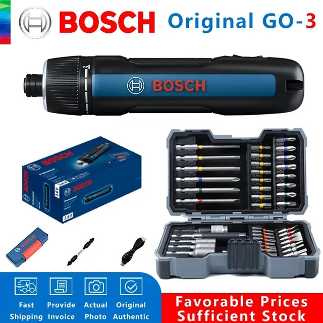 ELECTRIC SCREWDRIVER BIT Set Bosch Go3 Gun Rechargeable 360rpm Portable ...