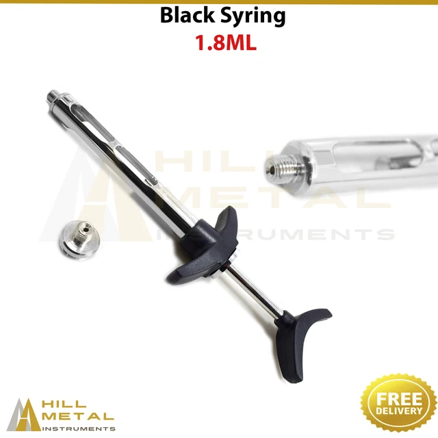 BLACK SYRINGE 1.8ML Autopassive Injection Dental Self Aspirating ...