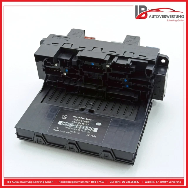 MERCEDES BENZ C-KLASSE W203 C220 CDI Sicherungskasten SAM Modul ...
