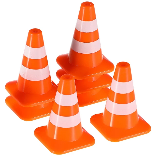 7 PCS KIDS Traffic Signs Children Play Cones Construction Theme Mini £8 ...